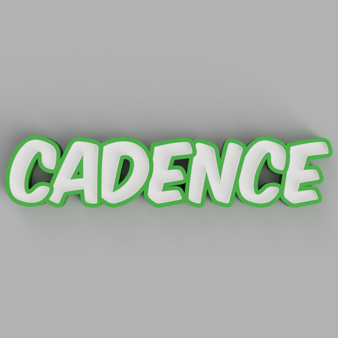 Fichier 3D NAMELED CADENCE - LAMPE À LED AVEC NOM 🏠・Design à ...