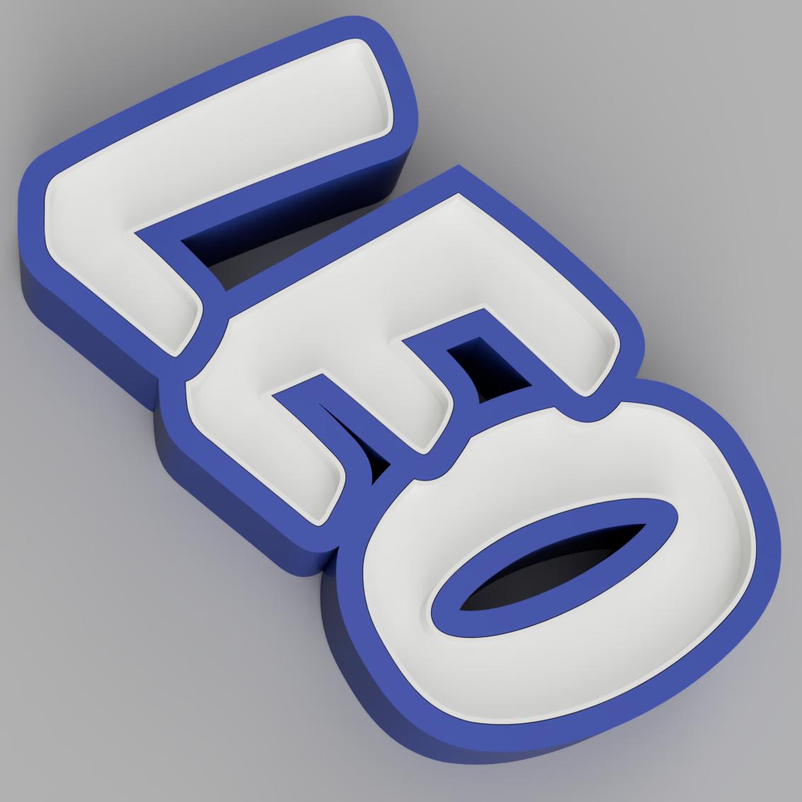 3D file NAMELED LEO - LED LAMP WITH NAME ♌ ・3D printable design to ...