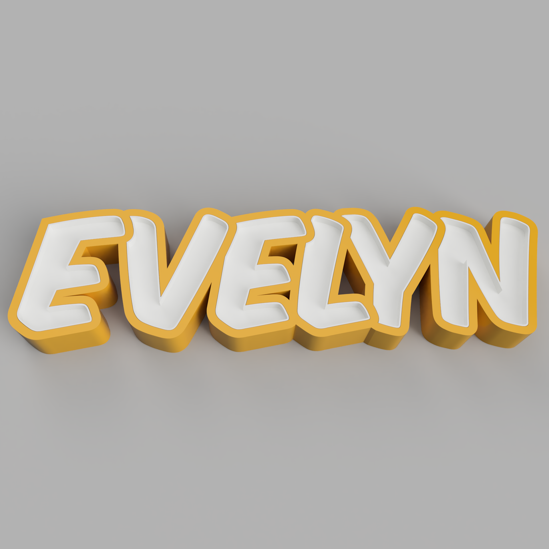 3D file EVELYN - LED LAMP WITH NAME (NAMELED) 🔦 ・3D printer model to ...