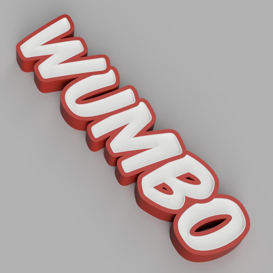 3D file NAMELED WUMBO - LED LAMP WITH NAME 🔦・3D printing idea to ...