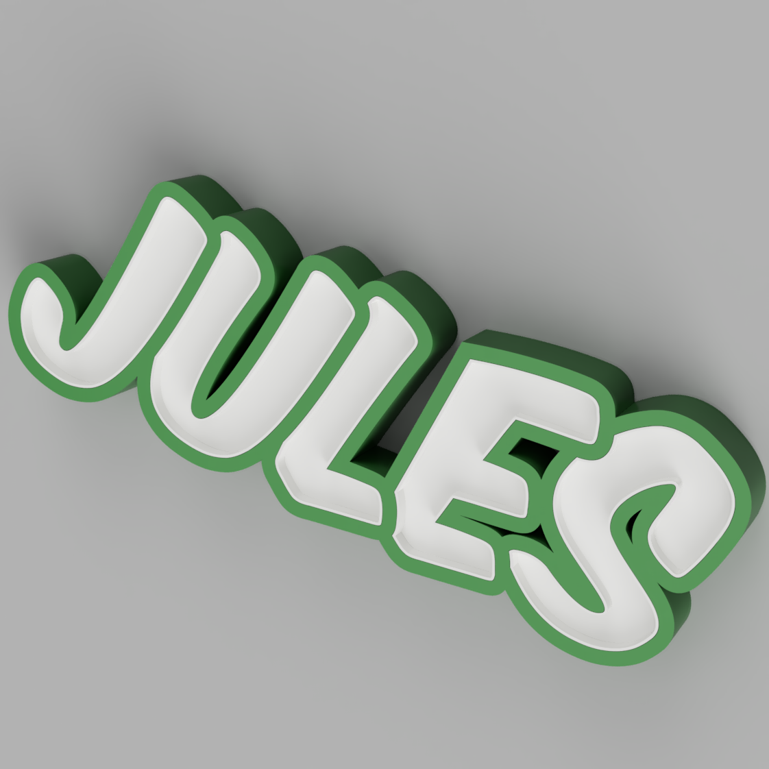 3D file NAMELED JULES - LED LAMP WITH NAME 🔦 ・3D print design to ...