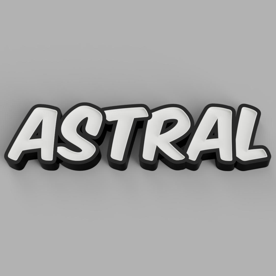 3D file NAMELED ASTRAL - LED LAMP WITH NAME 🔦 ・3D printable model to ...
