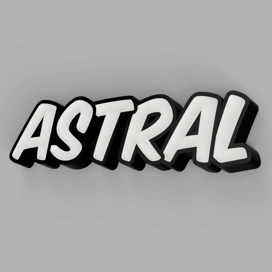 3D file NAMELED ASTRAL - LED LAMP WITH NAME 🔦 ・3D printable model to ...