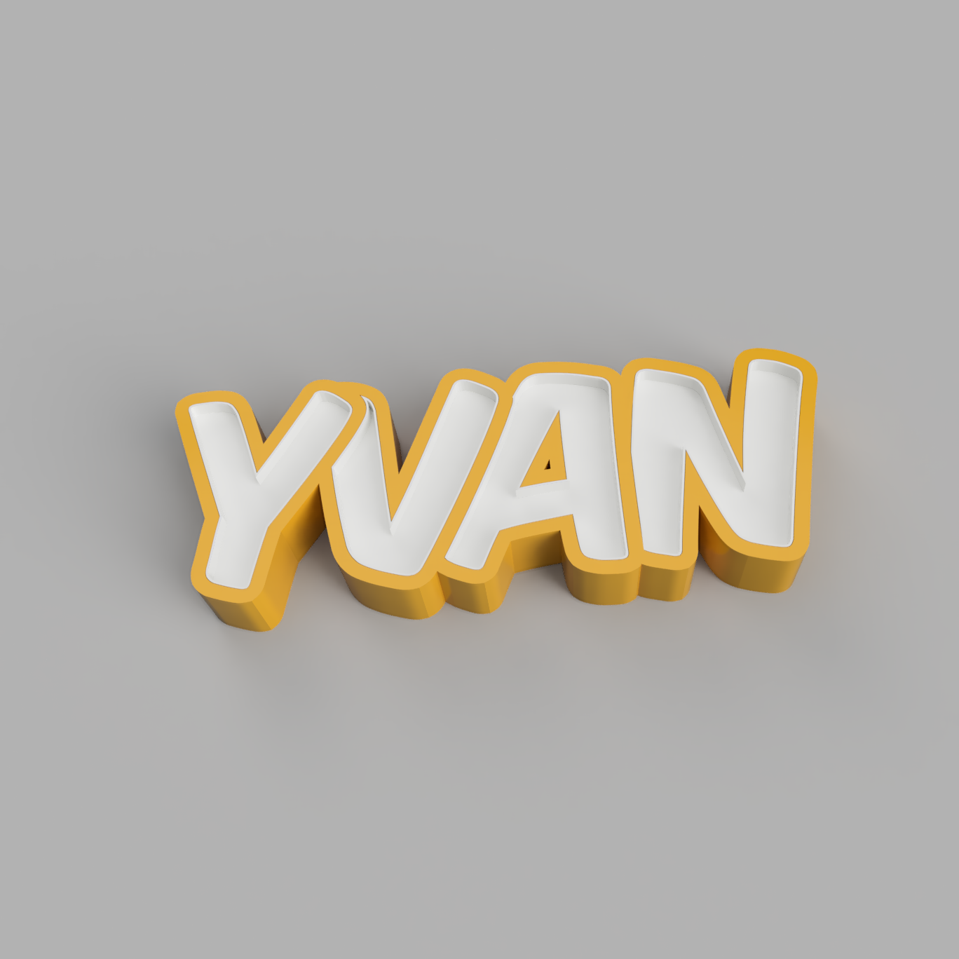3D file YVAN - LED LAMP WITH NAME (NAMELED) 🔦 ・3D printable model to ...