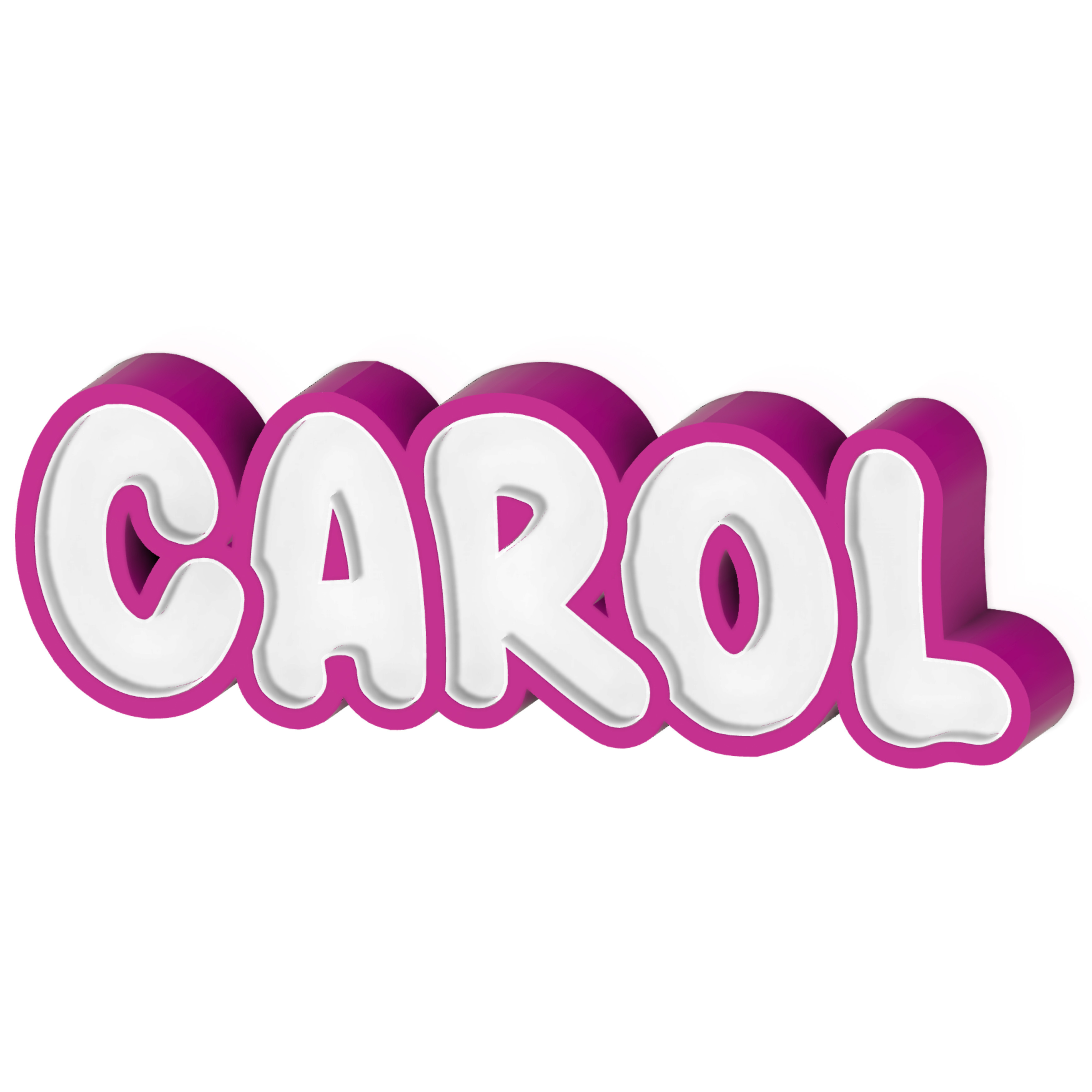 3D file CAROL - LED LAMP WITH NAME (NAMELED) 🔦 ・3D printable model to ...