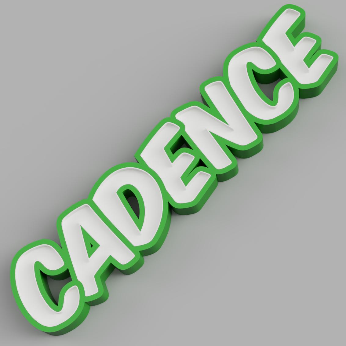 Fichier 3D NAMELED CADENCE - LAMPE À LED AVEC NOM 🏠・Design à ...