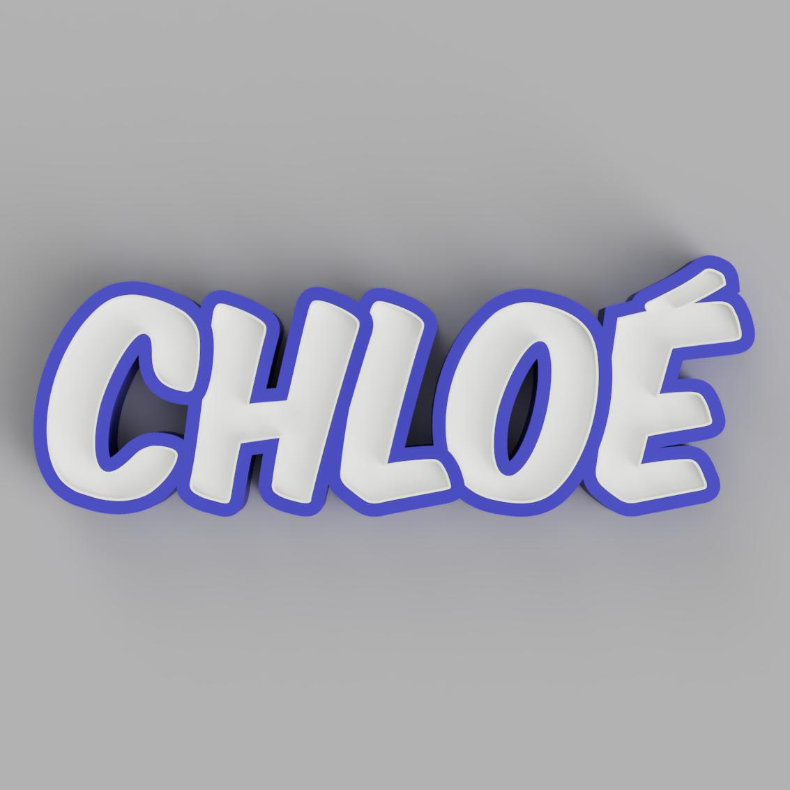 Archivo 3D NAMELED CHLOÉ - LÁMPARA LED CON NOMBRE 🏠 ・Plan imprimible en ...