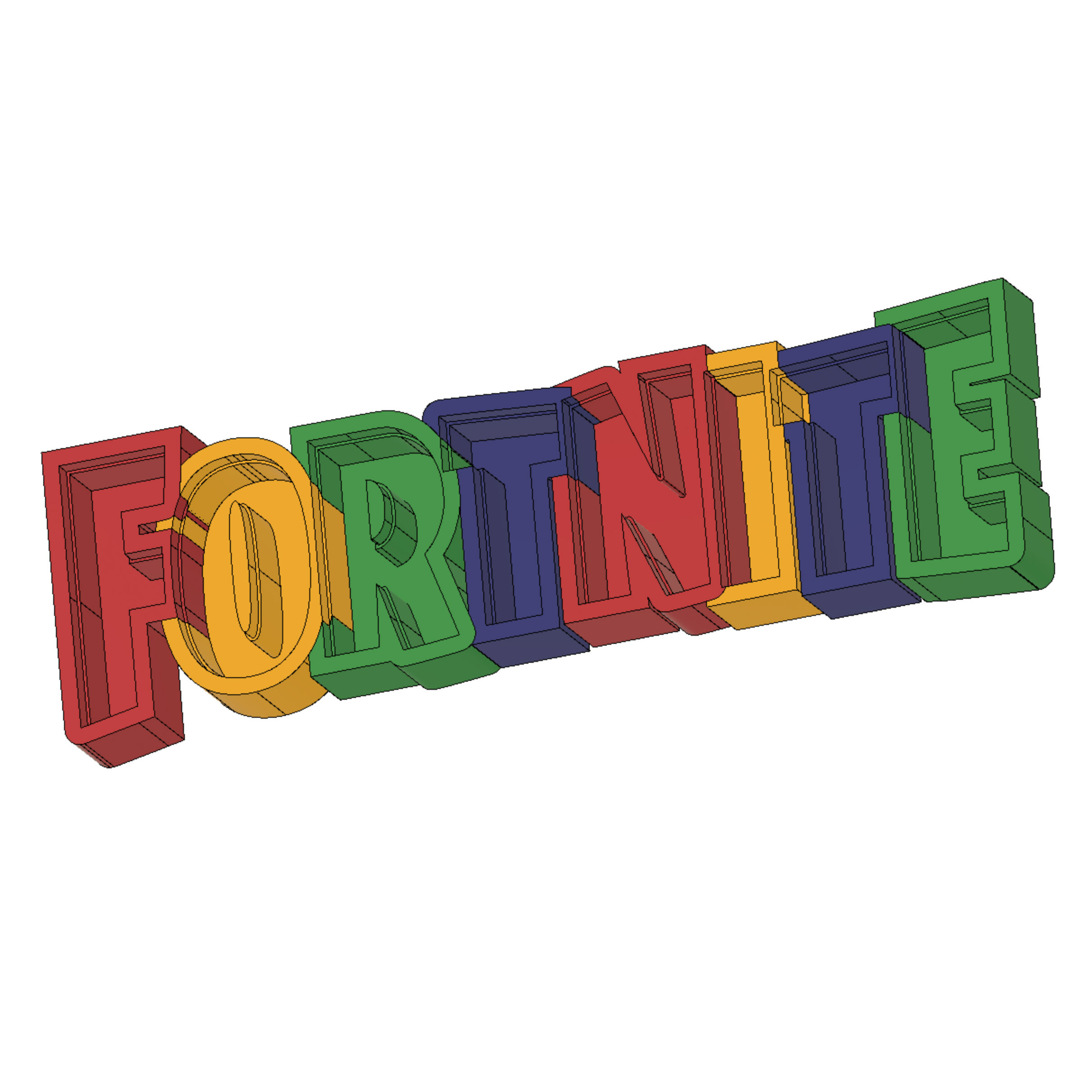 STL file FORTNITE - LED LAMP WITH NAME (NAMELED) 🔦 ・Model to download ...