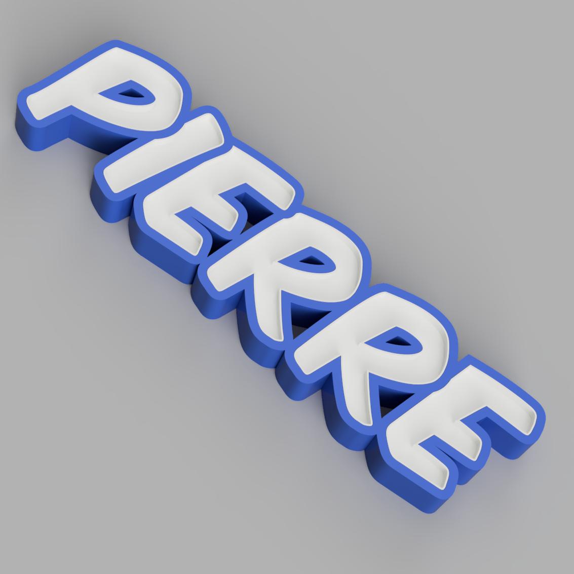 3D file NAMELED PIERRE - LED LAMP WITH NAME 🔦 ・3D printable model to ...