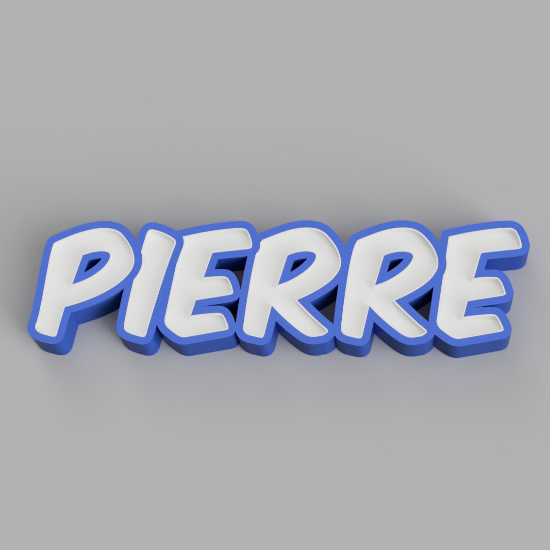 3D file NAMELED PIERRE - LED LAMP WITH NAME 🔦 ・3D printable model to ...