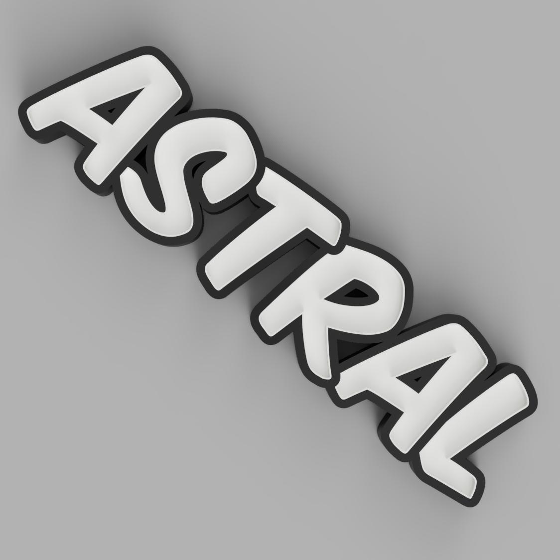 3D file NAMELED ASTRAL - LED LAMP WITH NAME 🔦 ・3D printable model to ...