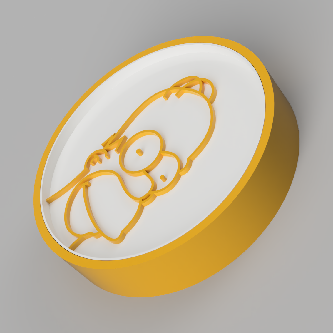 3D file LED LAMP - HOMER SIMPSON - SIMPSONS 🔦 ・Design to download and ...