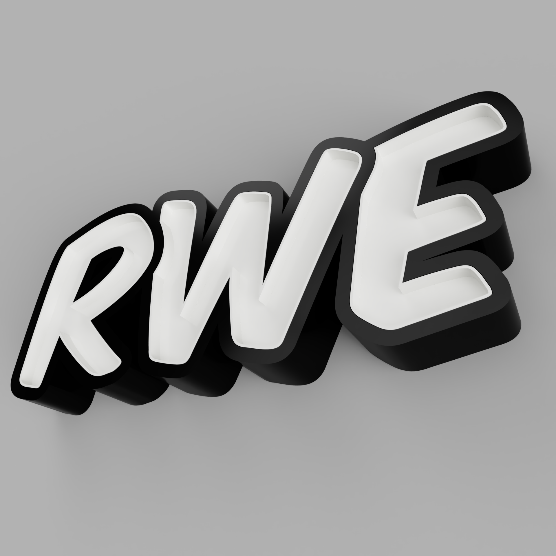 3D file RWE - LED LAMP WITH NAME (NAMELED) 🔦・3D printable model to ...