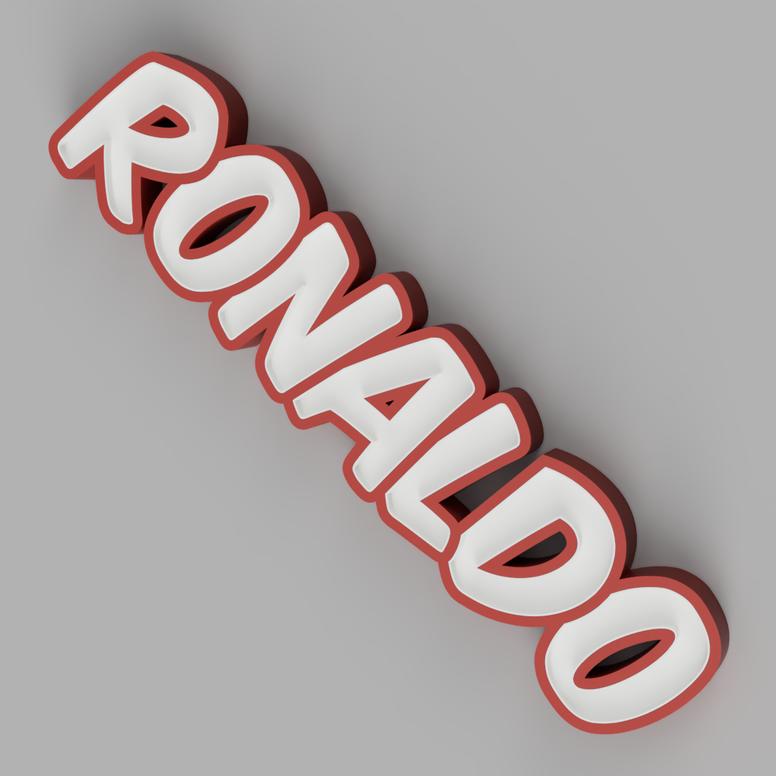 3D file NAMELED RONALDO - LED LAMP WITH NAME 🔦 ・3D print design to ...