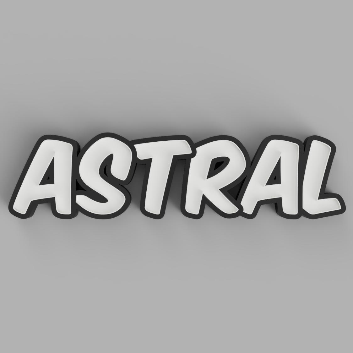 3D file NAMELED ASTRAL - LED LAMP WITH NAME 🔦 ・3D printable model to ...