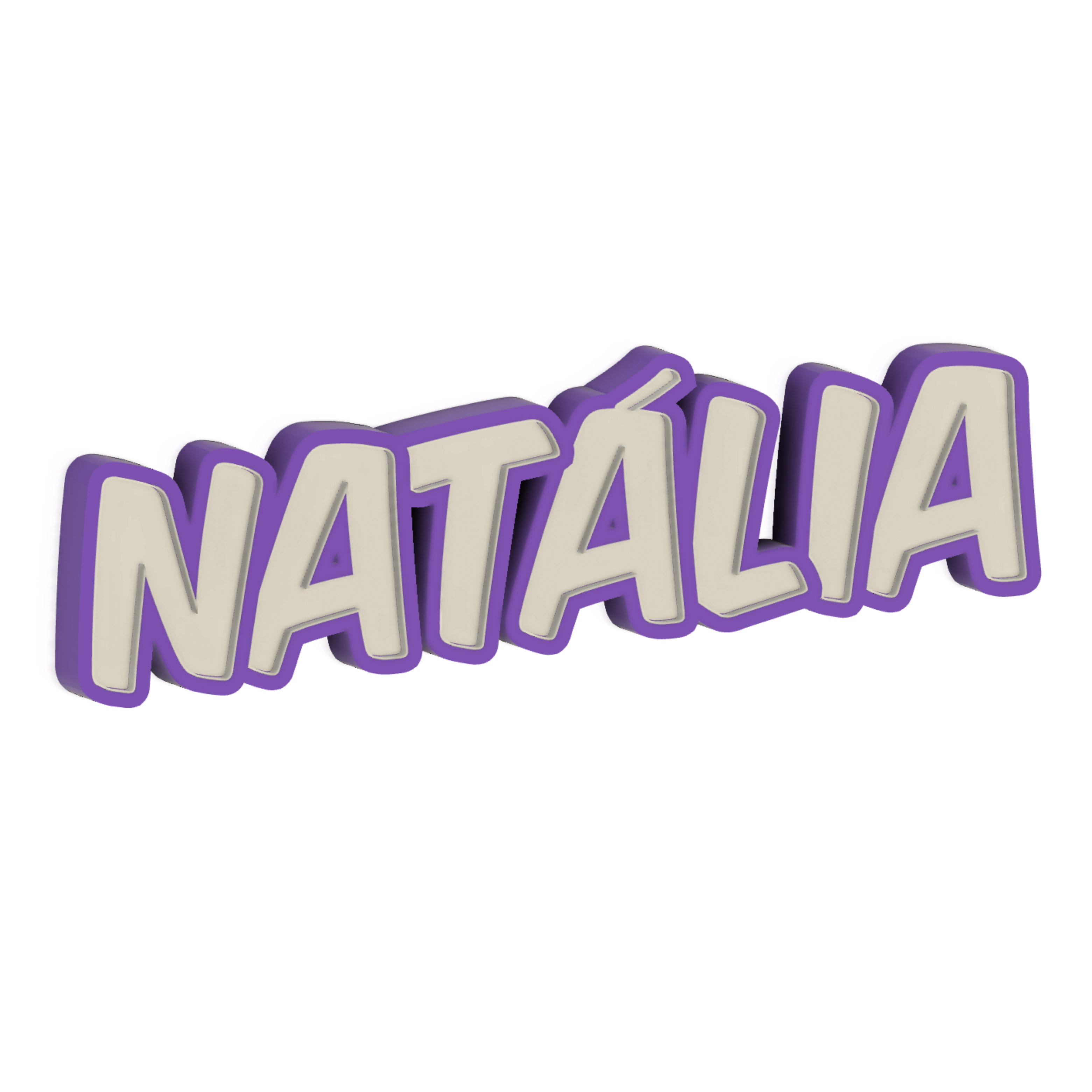 3D file NATÁLIA - LED LAMP WITH NAME (NAMELED) 🔦・Design to download and ...