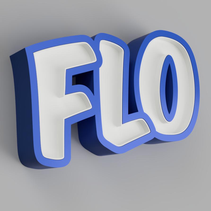3D file NAMELED FLO - LED LAMP WITH NAME 🔦 ・3D print model to download ...