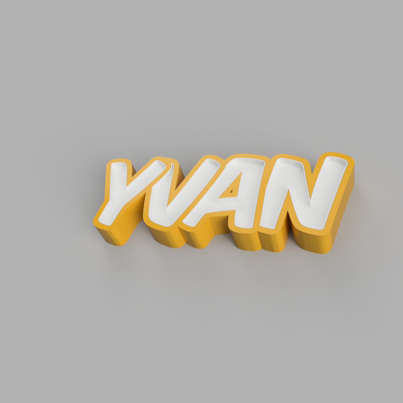 3D file YVAN - LED LAMP WITH NAME (NAMELED) 🔦 ・3D printable model to ...