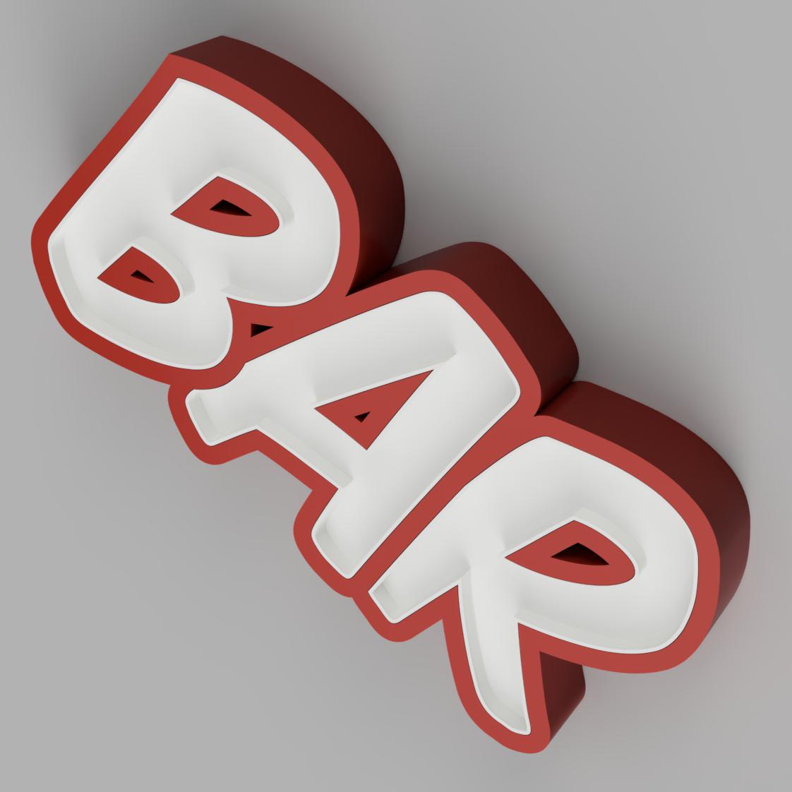 3D file NAMELED BAR - LED LAMP WITH NAME 🔦 ・3D printer design to ...