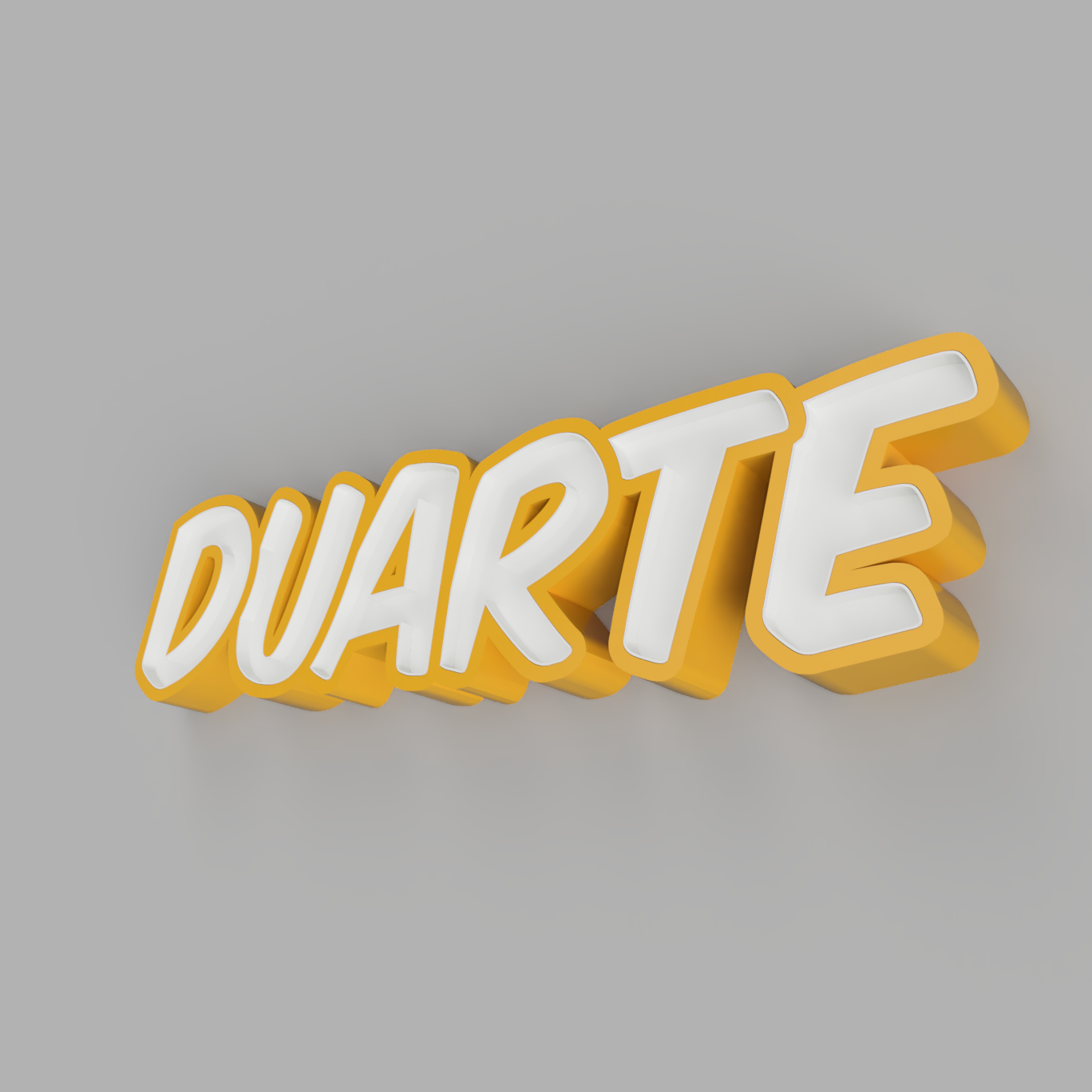 3D file DUARTE - LED LAMP WITH NAME (NAMELED) 🔦 ・3D printing idea to ...