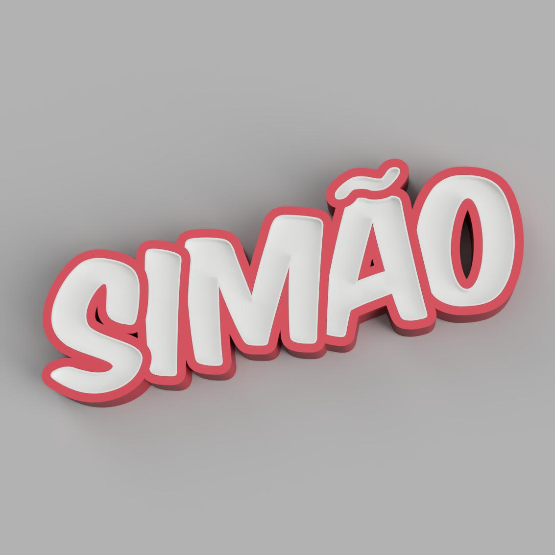 3D file NAMELED SIMÃO - LED LAMP WITH NAME 🔦 ・3D printing model to ...