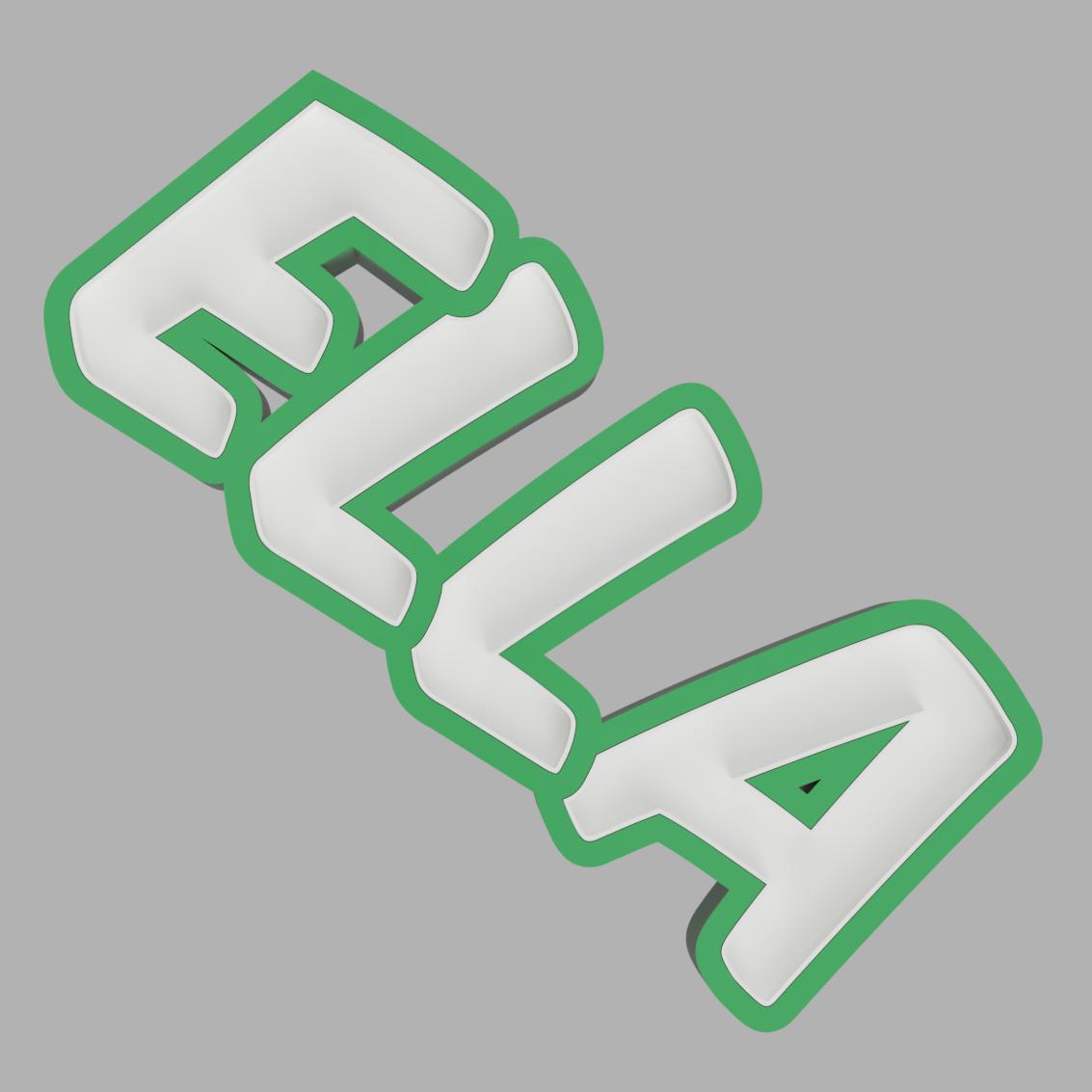 3D file NAMELED ELLA - LED LAMP WITH NAME 🔦 ・Design to download and 3D ...