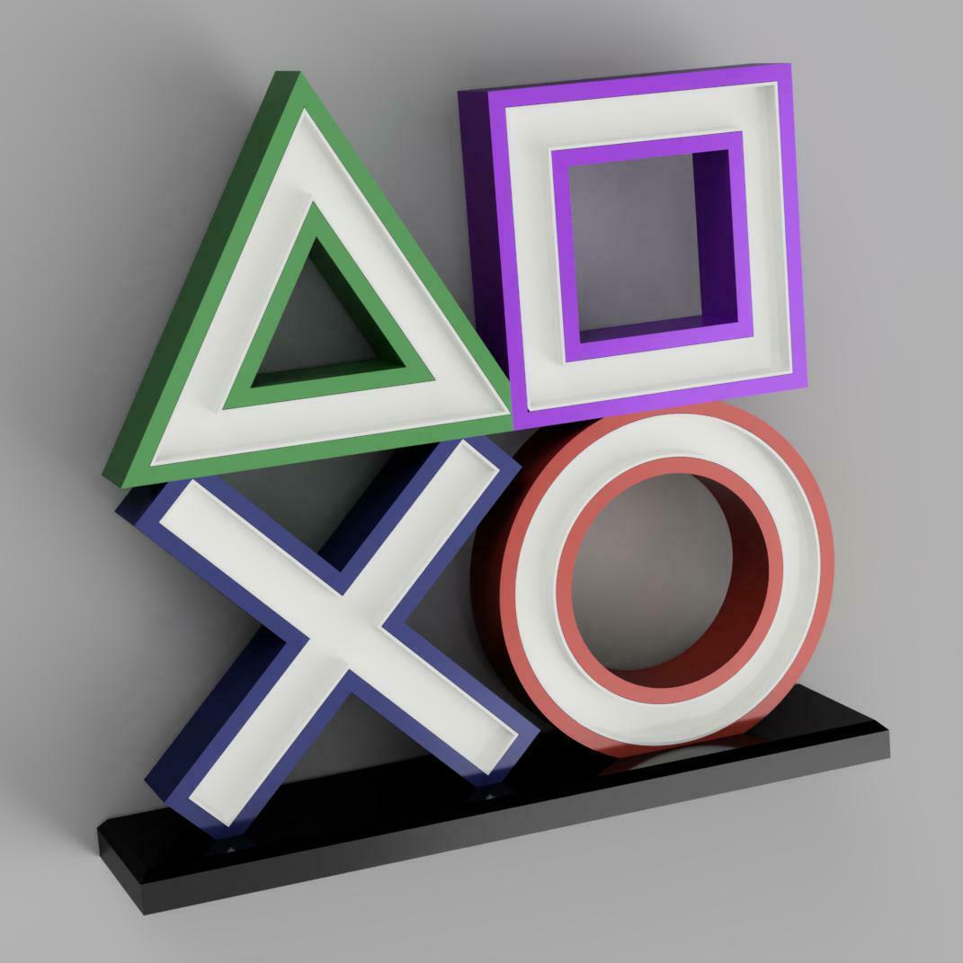 3D file NAMELED PLAYSTATION - LED LAMP 🎮・3D print design to download・Cults