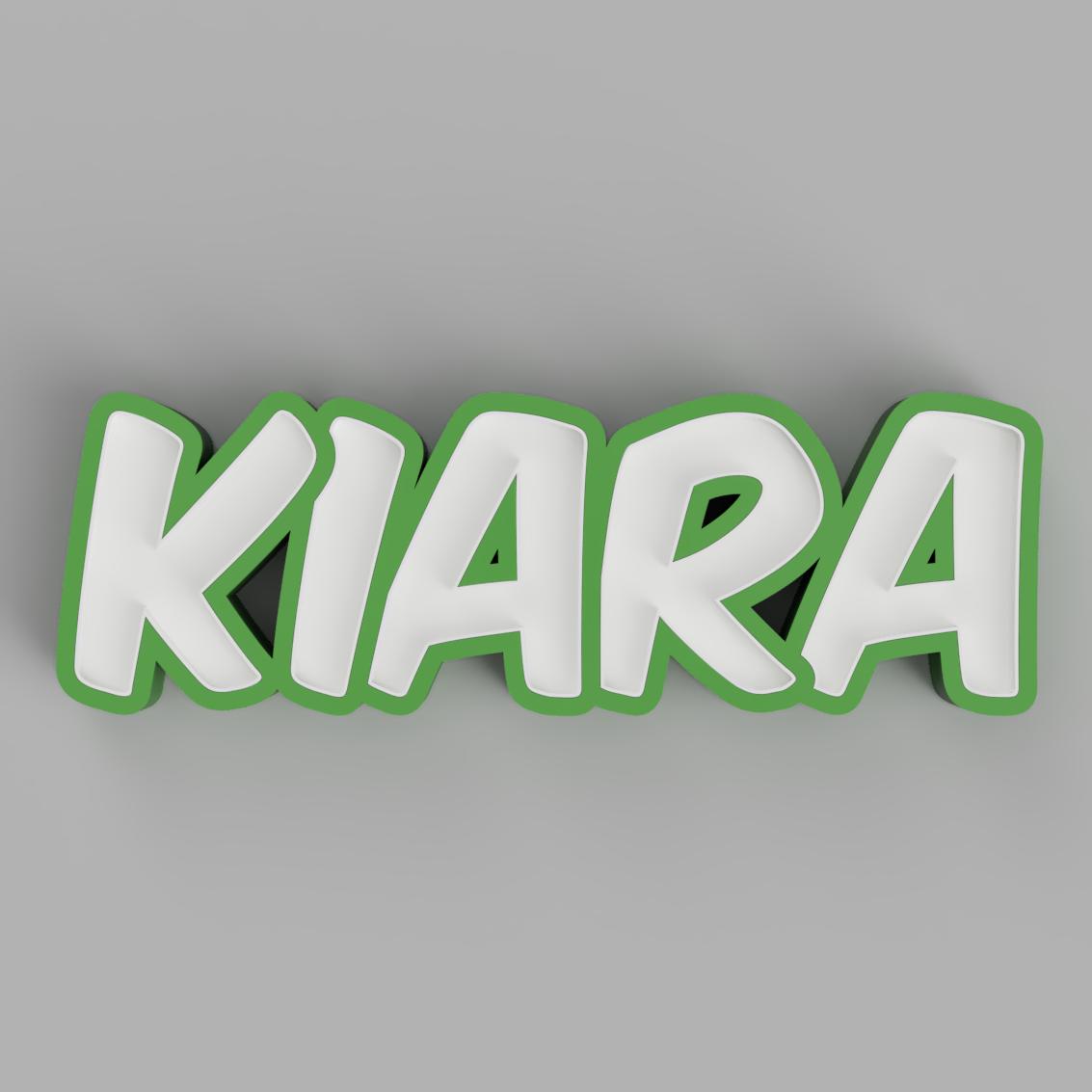 3D file NAMELED KIARA - LED LAMP WITH NAME 🔦 ・Model to download and 3D ...
