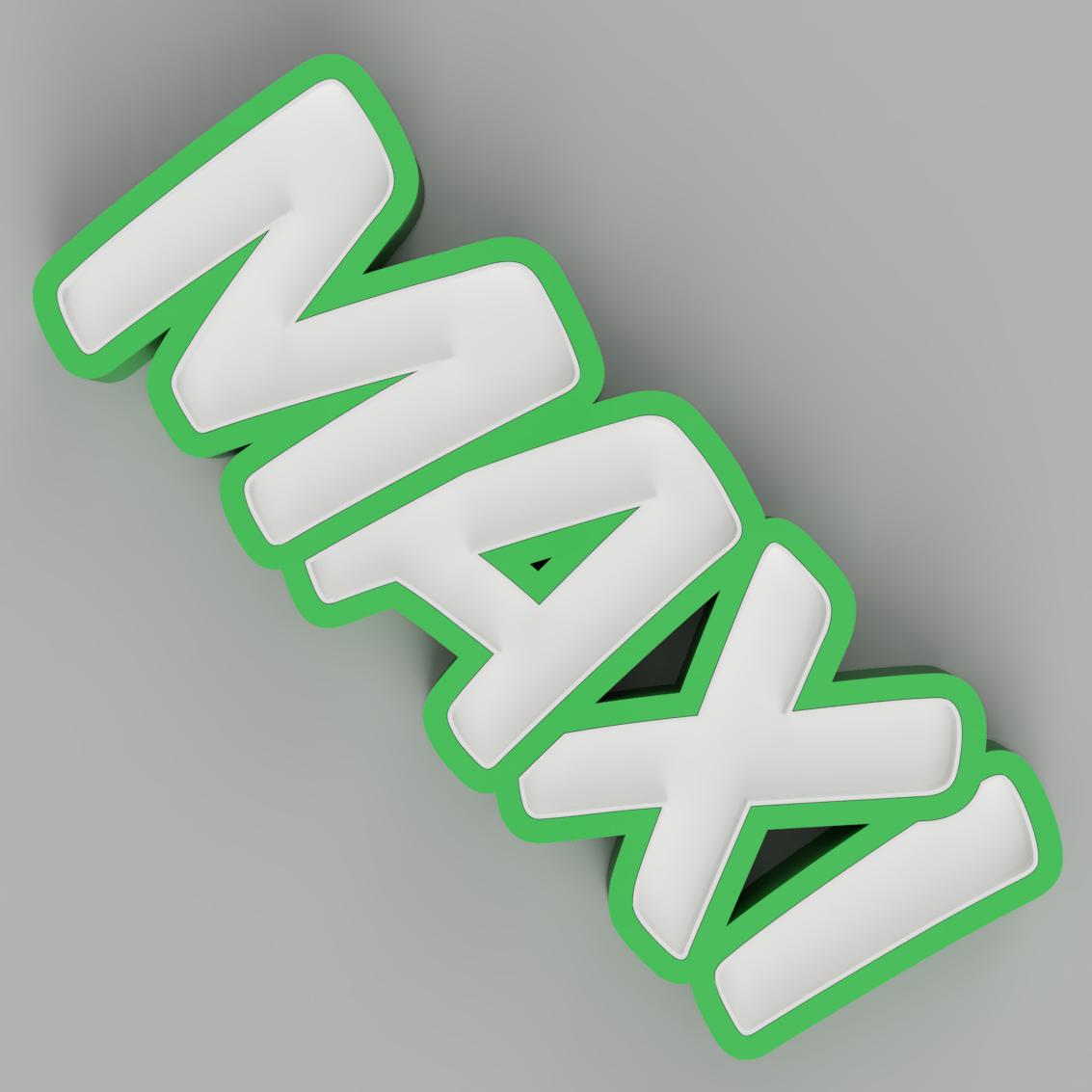 3D file NAMELED MAXI - LED LAMP WITH NAME 🔦 ・3D printing design to ...