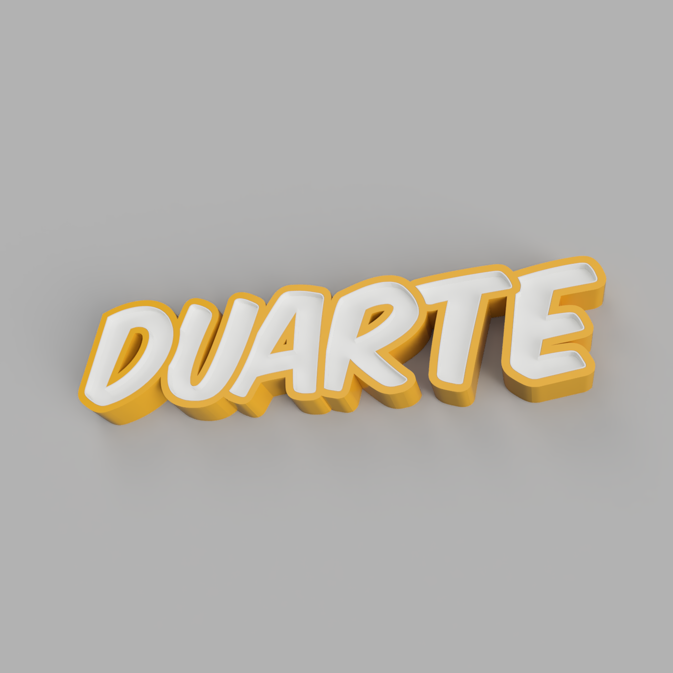 3D file DUARTE - LED LAMP WITH NAME (NAMELED) 🔦 ・3D printing idea to ...