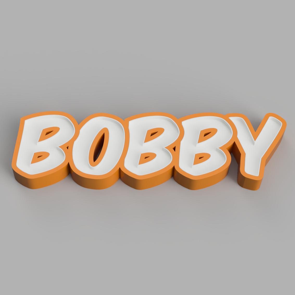 3D file NAMELED BOBBY - LED LAMP WITH NAME 🔦 ・Design to download and 3D ...