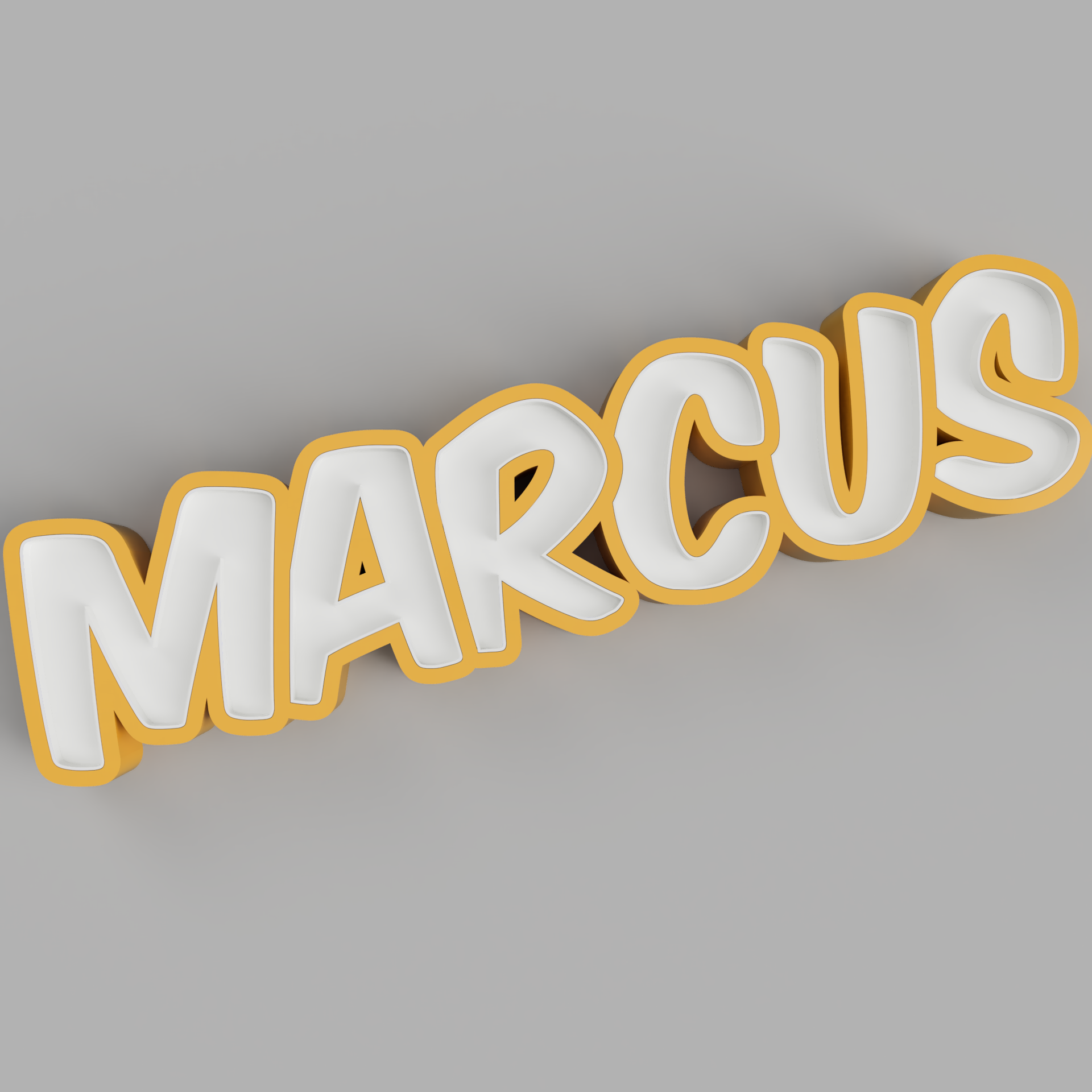 3D file MARKUS - LED LAMP WITH NAME (NAMELED) 🔦 ・3D printer model to ...