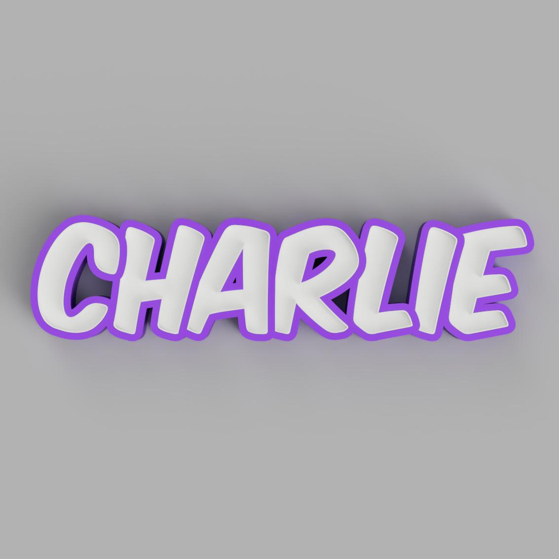 3D file NAMELED CHARLIE - LED LAMP WITH NAME 🔦 ・3D printable design to ...