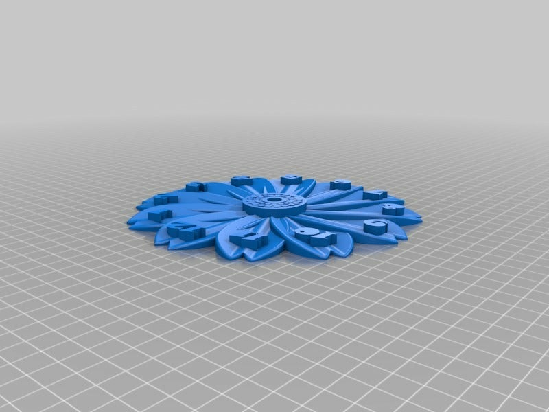 Free STL file Flower clock 💐 ・3D printable design to download・Cults