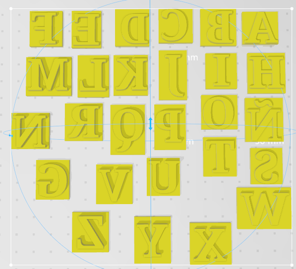 STL file Alphabet Stamp for porcelain 🦭 ・3D printing design to download ...