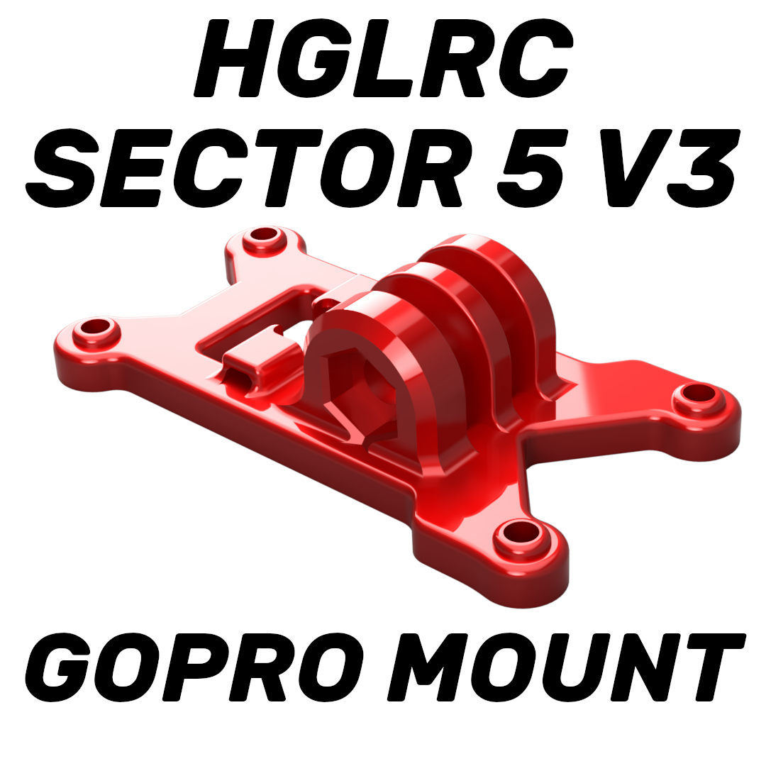 STL file HGLRC Sector 5 V3 Generic Gopro Mount 👽 ・3D printable model to ...