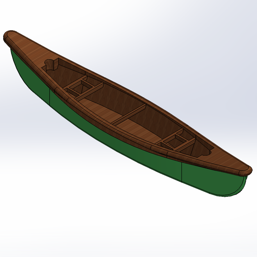STL file 1/24 Scale 15 ft Canoe 🛶 ・3D print model to download・Cults