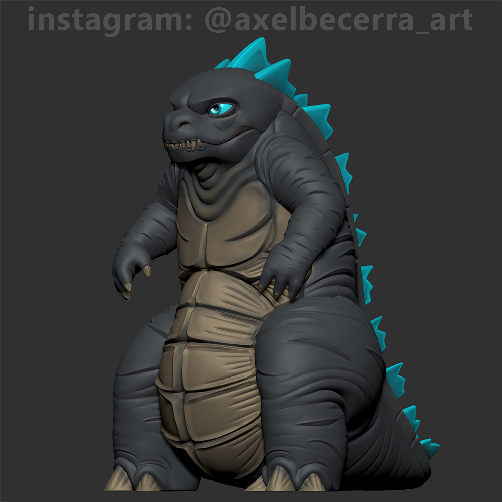 STL file Godzilla Stylized 🧸 ・3D printable model to download・Cults
