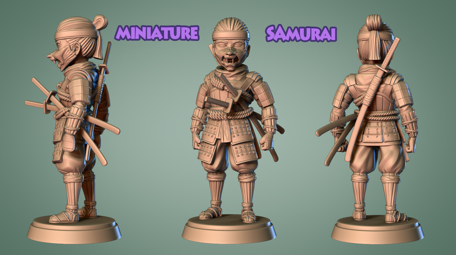 STL file Samurai Miniature 1 - Mini Troop 🗡️ ・3D print object to ...