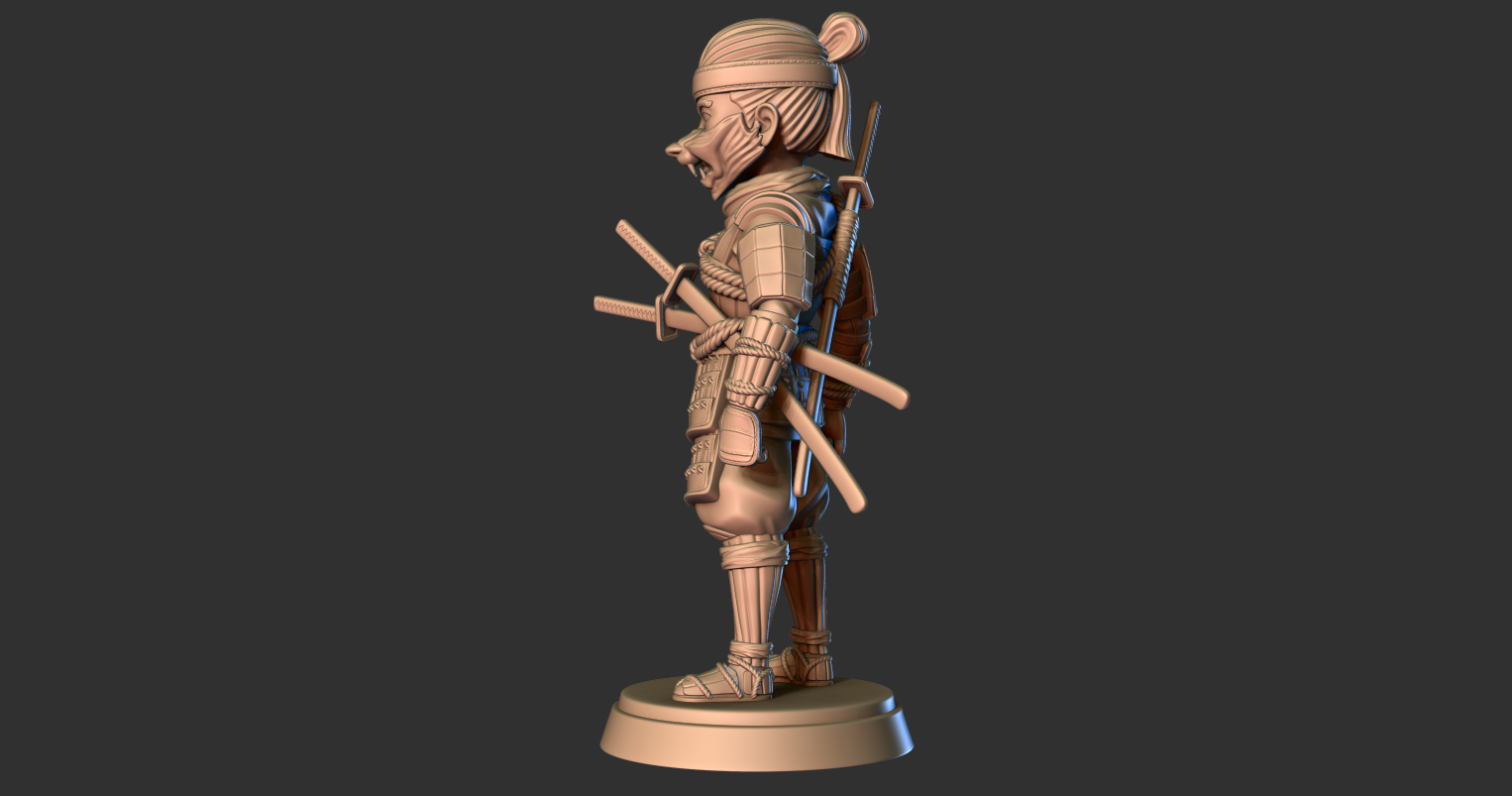 STL file Samurai Miniature 1 - Mini Troop 🗡️ ・3D print object to ...