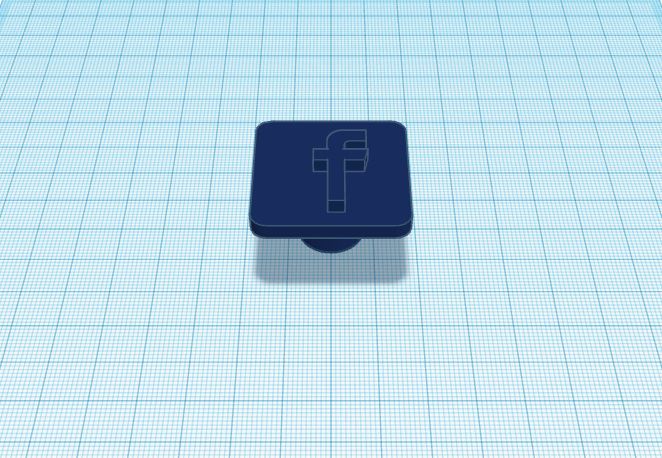 STL file Facebook Drawer handle 🧞‍♂️ ・3D printer model to download・Cults