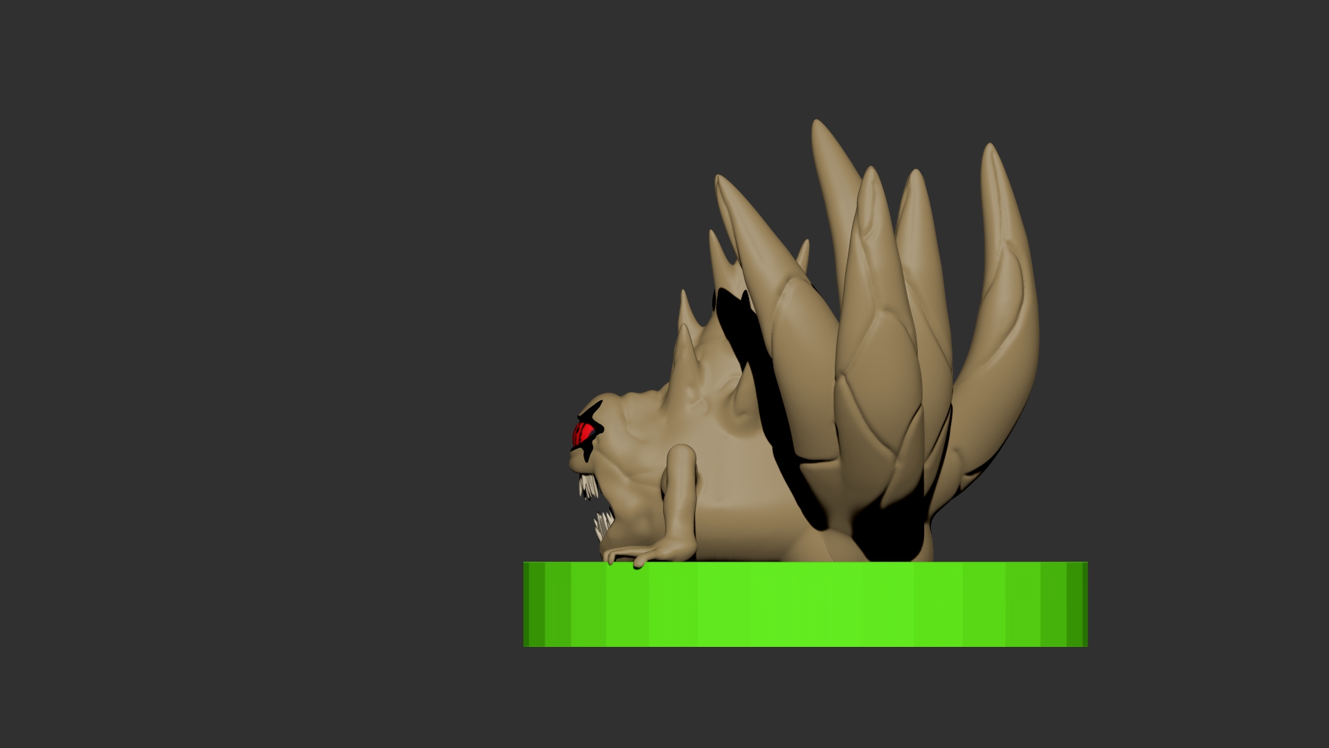 👽 Juubi - 10 tails Jinchuuriki・ STL File for ・Cults