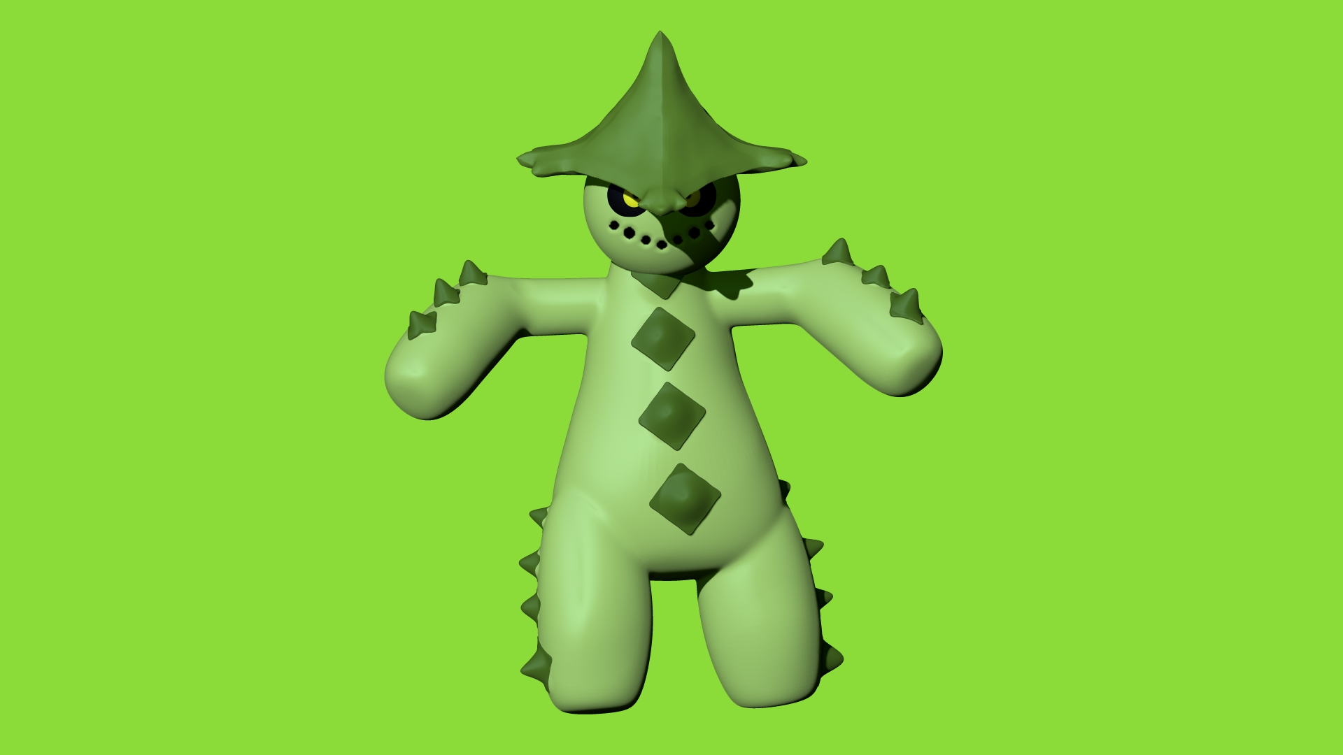 Free STL file Pokemon #332 - Cacturne FREE 🐉 (OBJ)・3D print model to ...