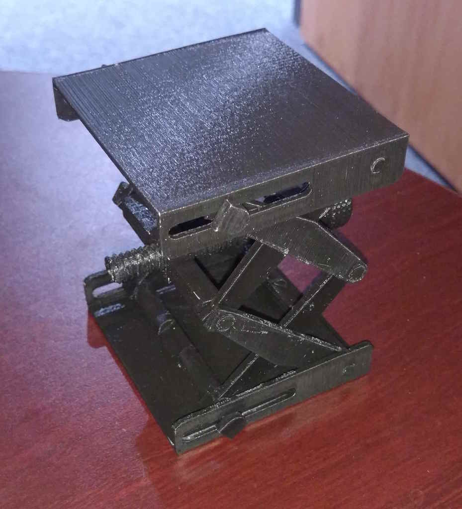 3D printable Platform Jack [Fully Assembled, No Supports]・Cults