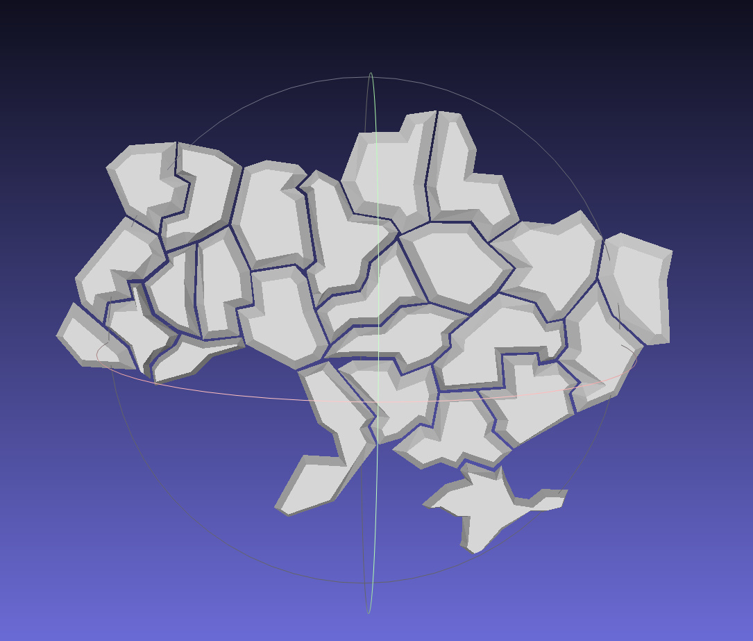 STL file Map Ukraine 🗺️ ・3D printer design to download・Cults