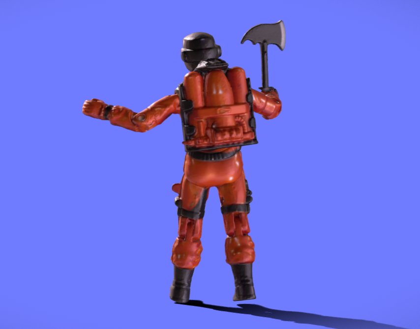 🩻 1985 GI-JOE BARBECUE-v1 - 3D SCAN・ 3D File for ・Cults