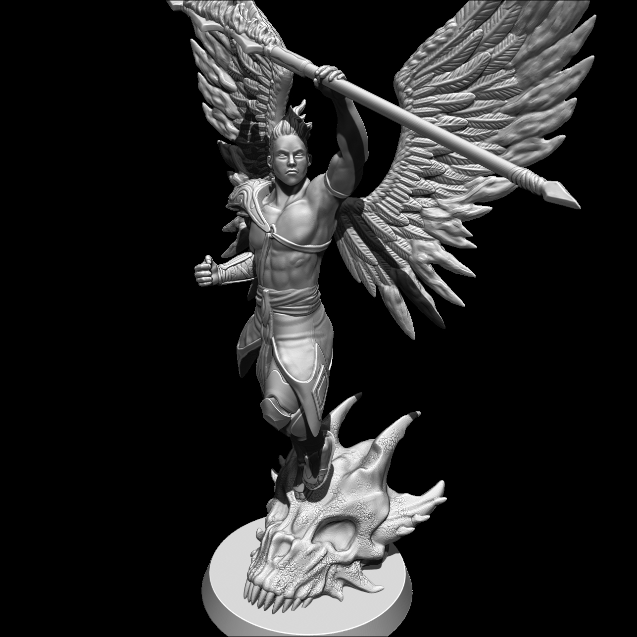 STL file angel warrior mini STL 75mm 👼 ・3D printable design to download ...