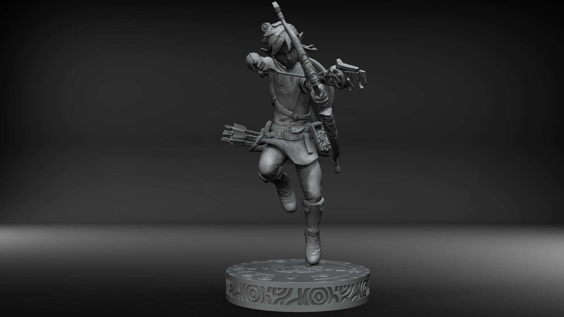 🔗 Link statue 25cm SLA resin print version. THE LEGEND OF ZELDA BREATH ...