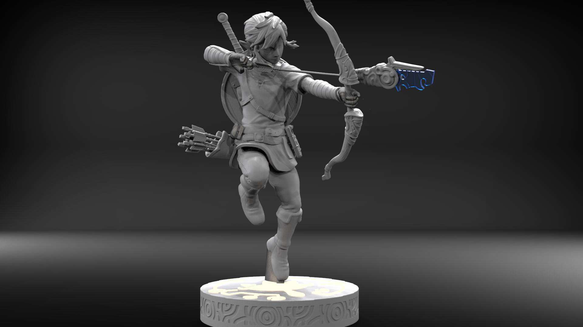 🔗 Link statue 25cm SLA resin print version. THE LEGEND OF ZELDA BREATH ...