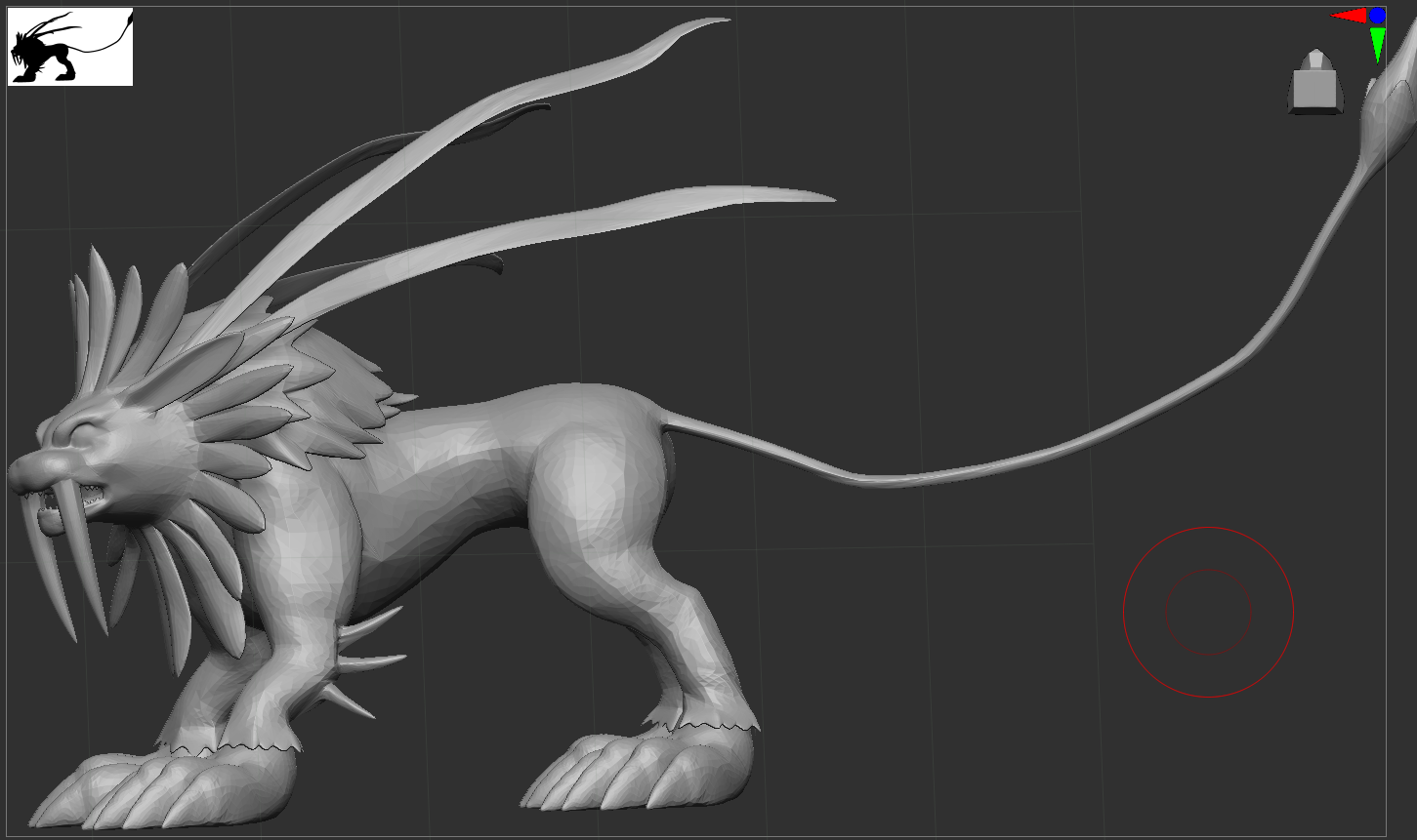 STL file Saberleomon Digimon 🐉 ・Template to download and 3D print・Cults